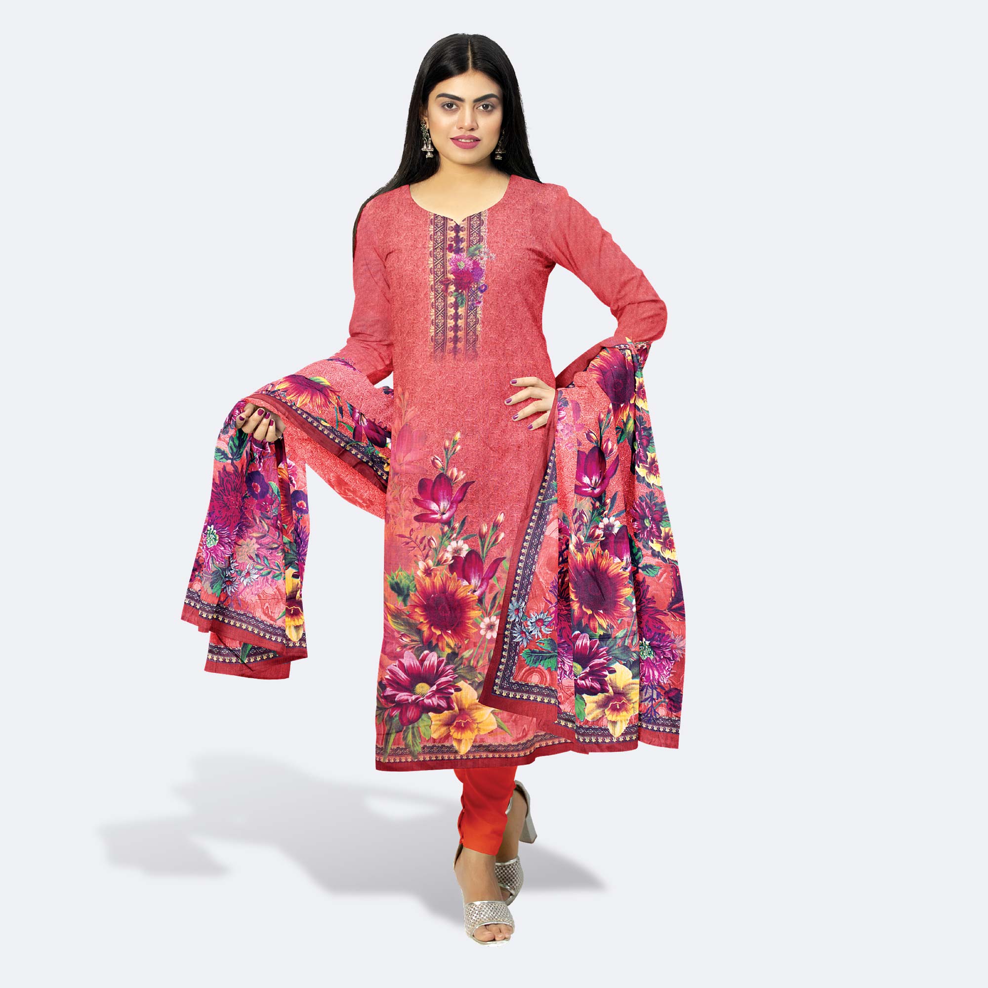 Latest Design Print (প্রিন্ট) Salwar kameez: Low Price Three Piece In ...