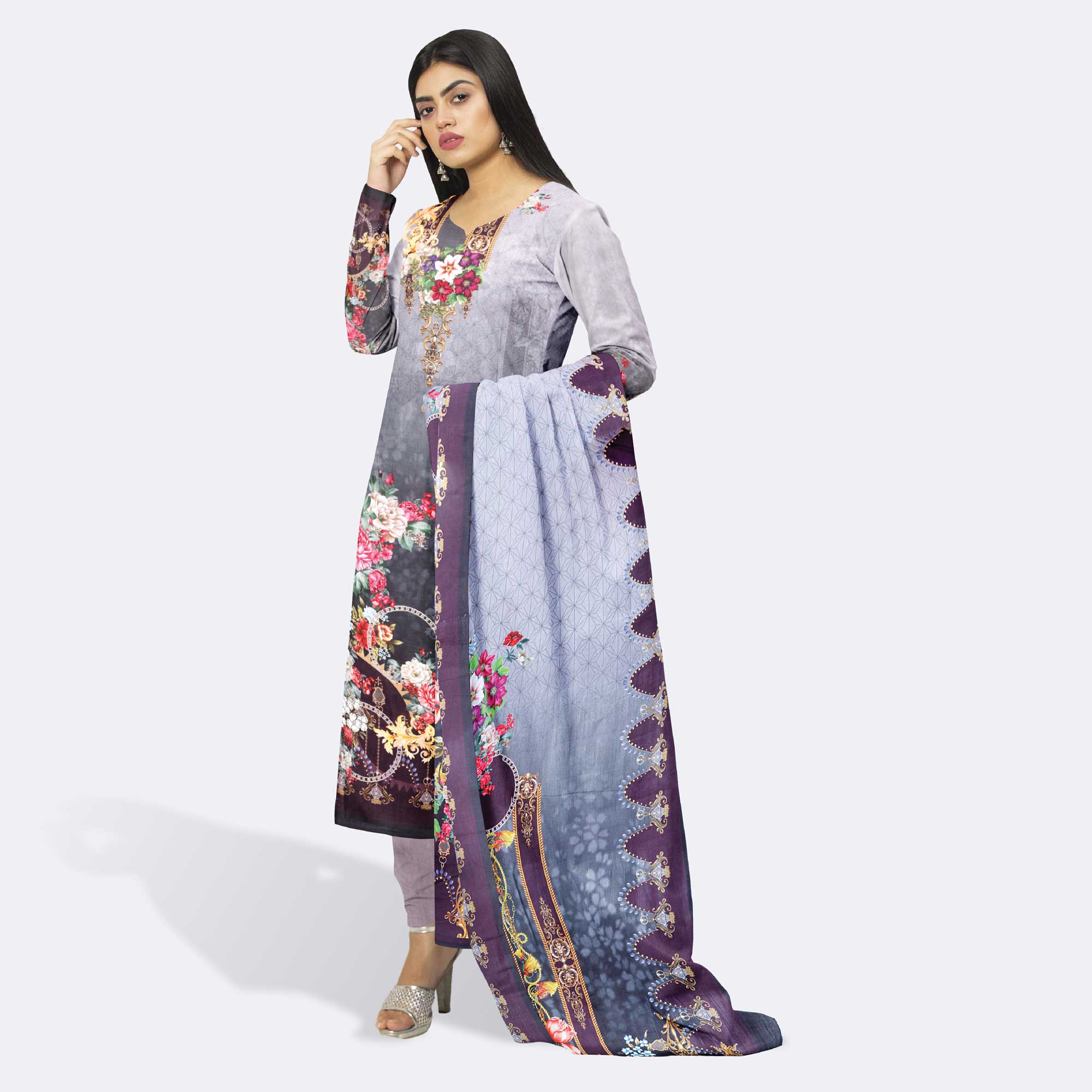 Latest Design Print (প্রিন্ট) Salwar kameez: Low Price Three Piece In ...