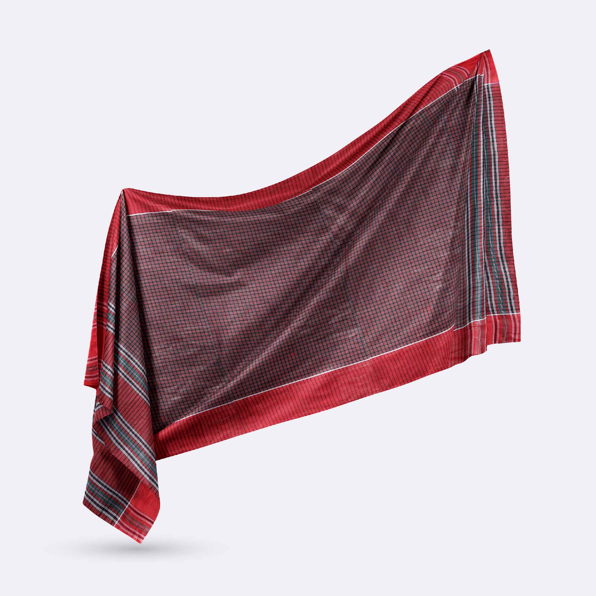 Premium Quality Medium Check Design Cotton Gamcha - Prokash