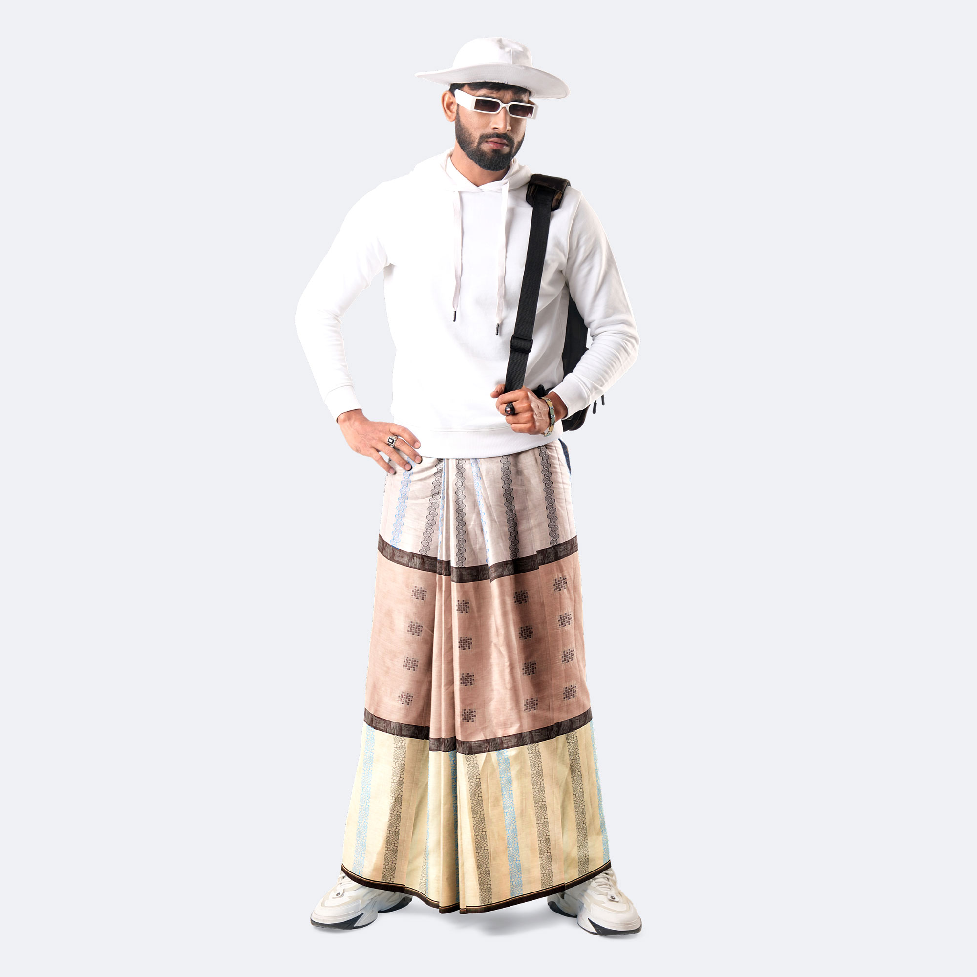 Shop Men's Dobby and Jacquard Design Lungi | MIAH