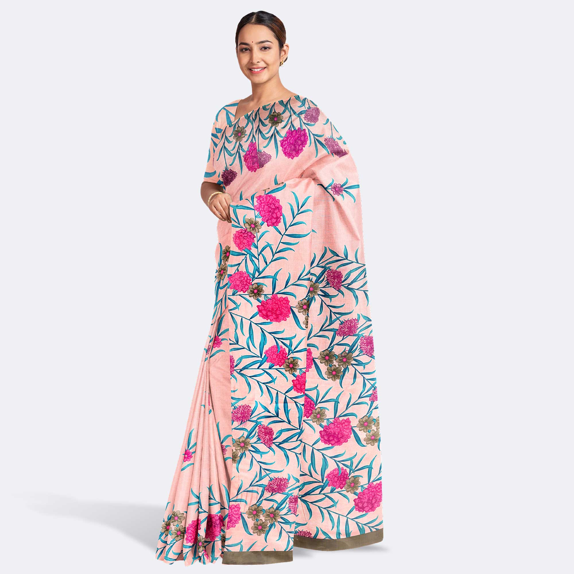 Printed Sarees - Buy Printed Saree for Women & Girls Online at MIAH