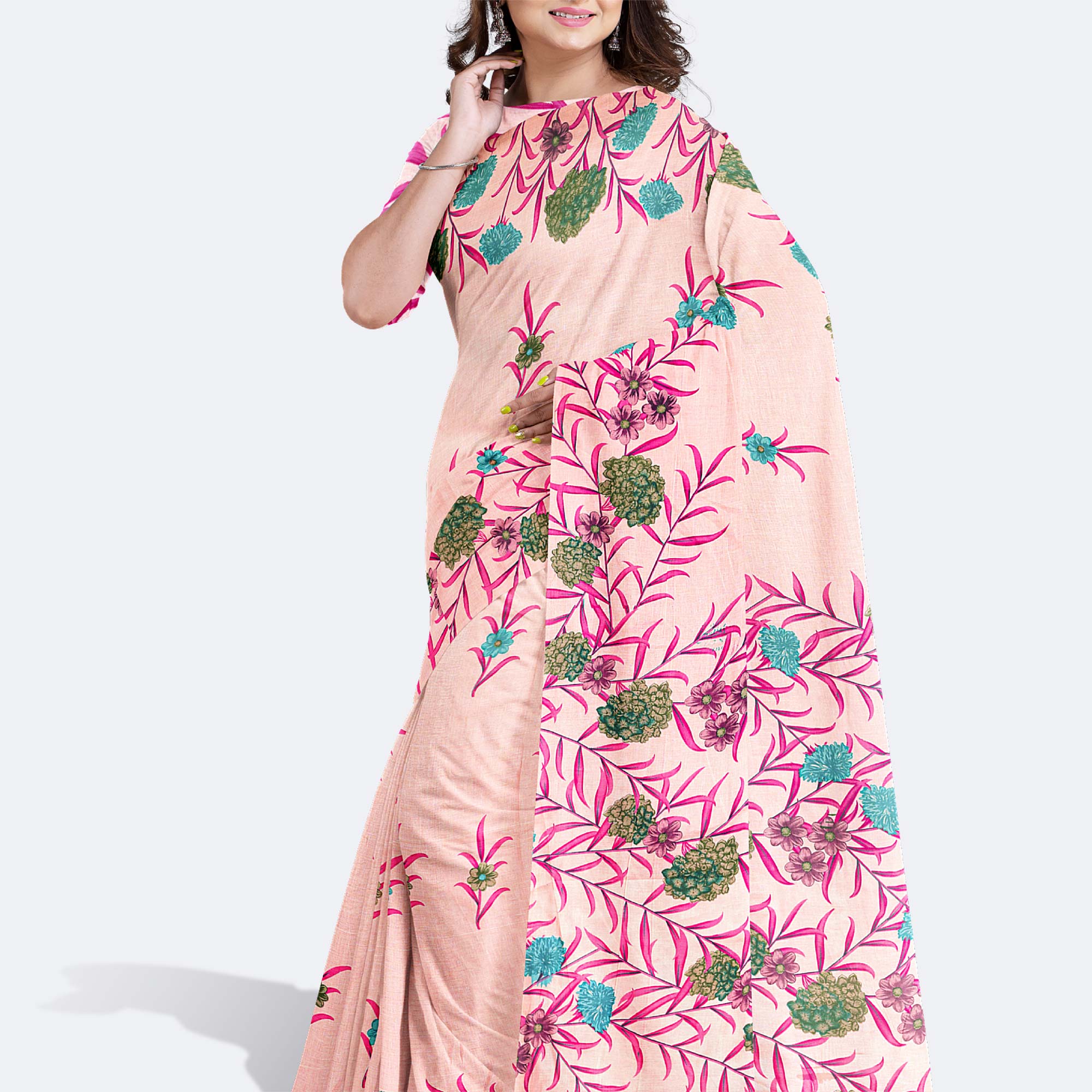 Printed Sarees - Buy Printed Saree for Women & Girls Online at MIAH