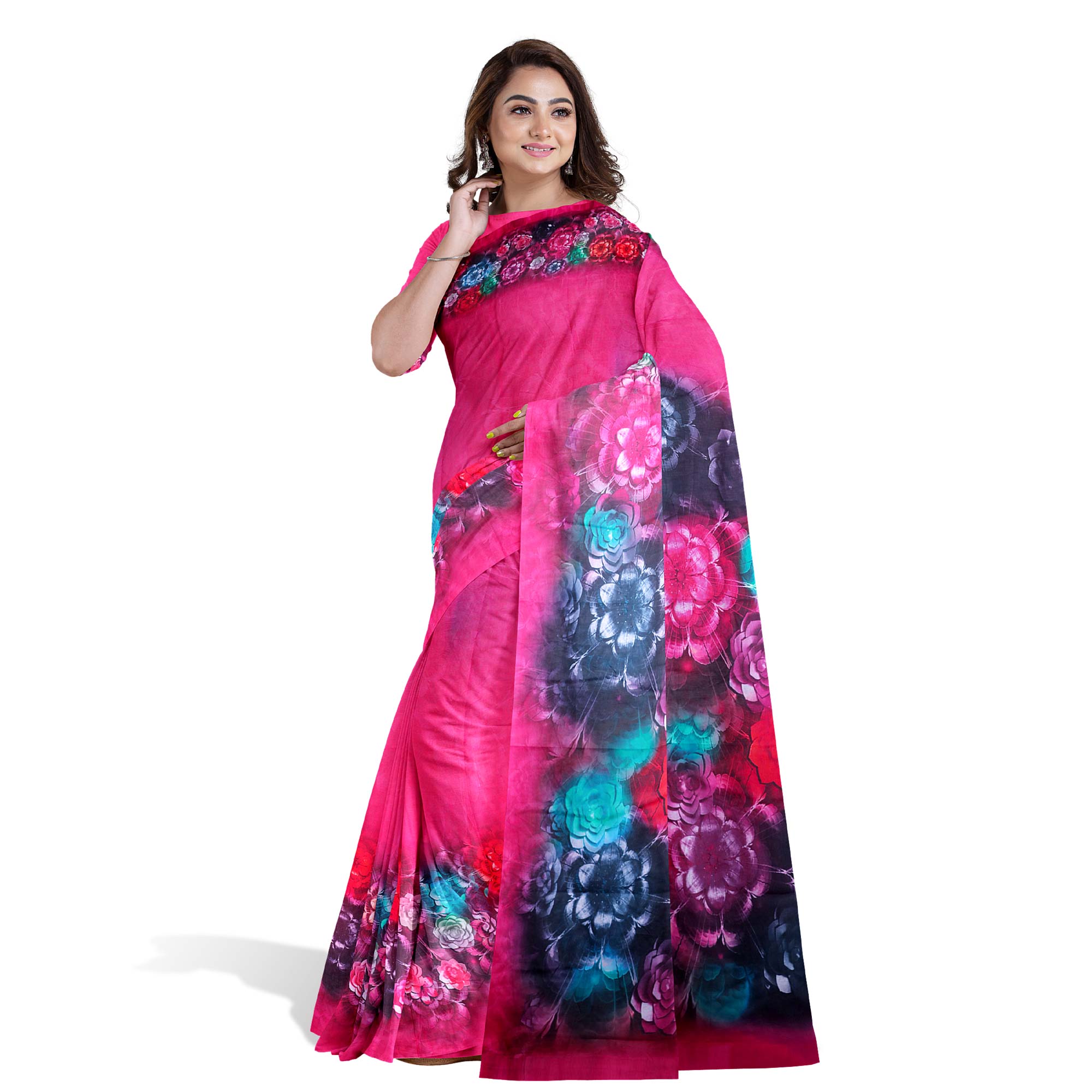 Printed Sarees - Buy Printed Saree for Women & Girls Online at MIAH