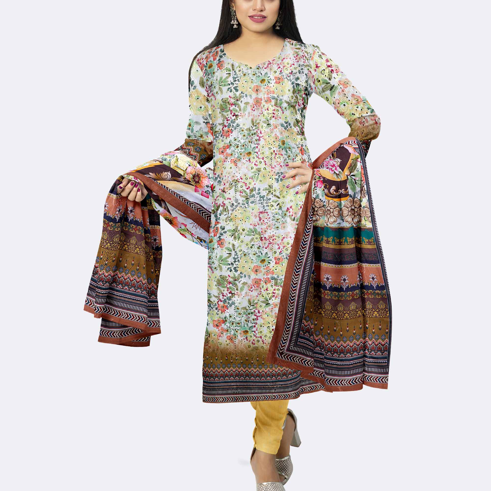Latest Design Print (প্রিন্ট) Salwar kameez: Low Price Three Piece In ...