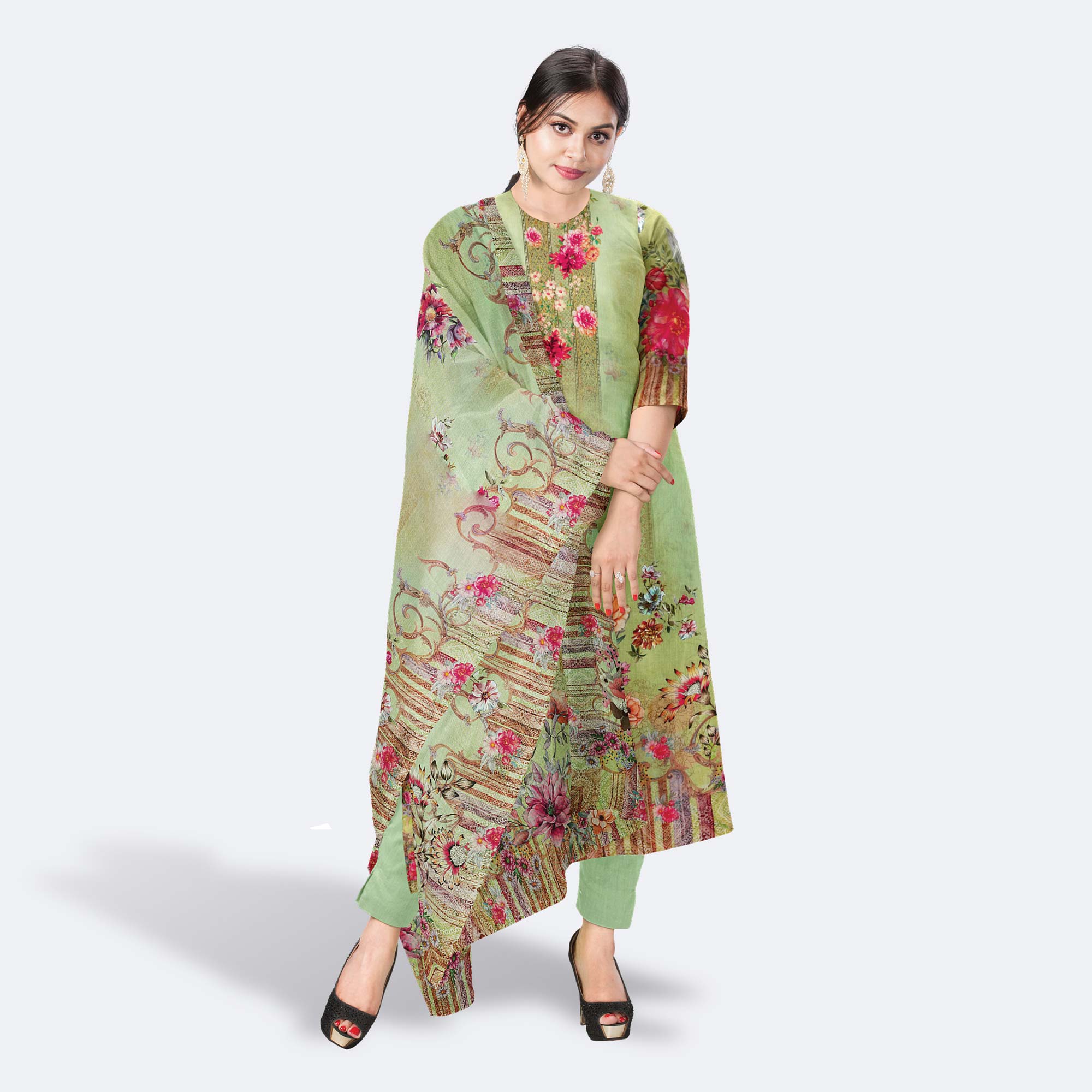Latest Design Print (প্রিন্ট) Salwar kameez: Low Price Three Piece In ...