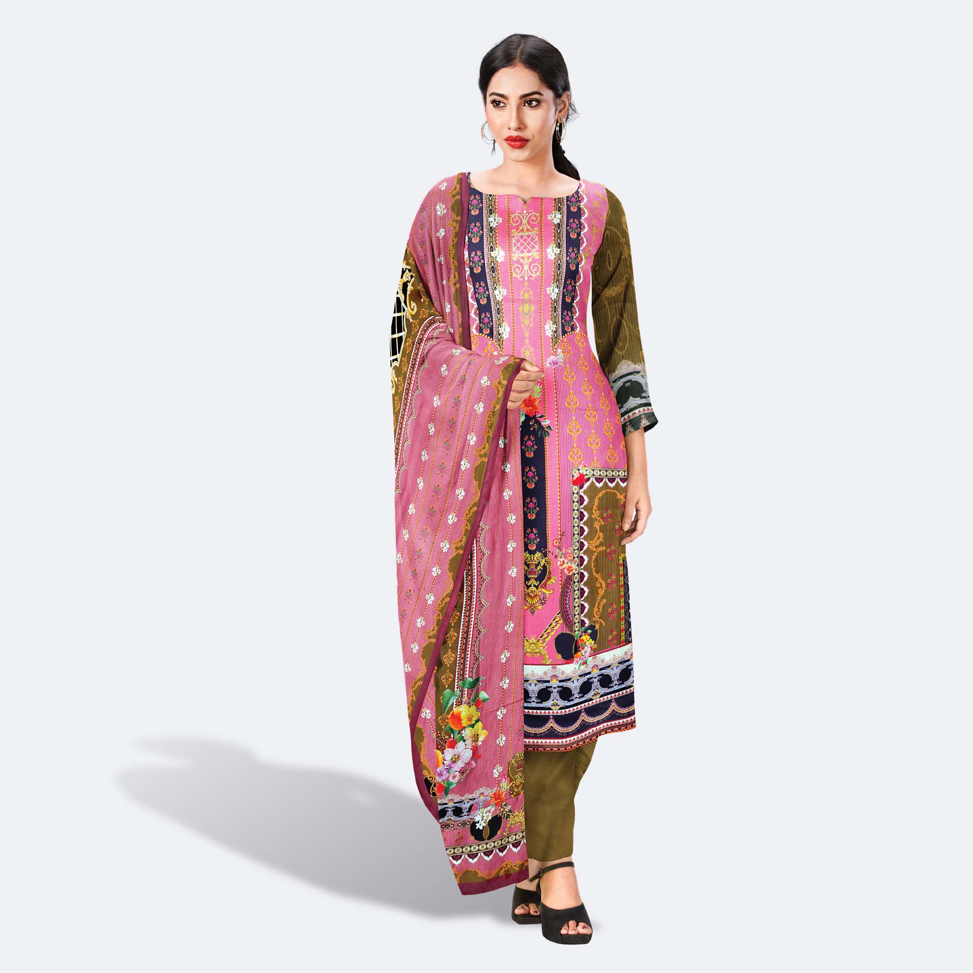 Latest Design Print (প্রিন্ট) Salwar kameez: Low Price Three Piece In ...