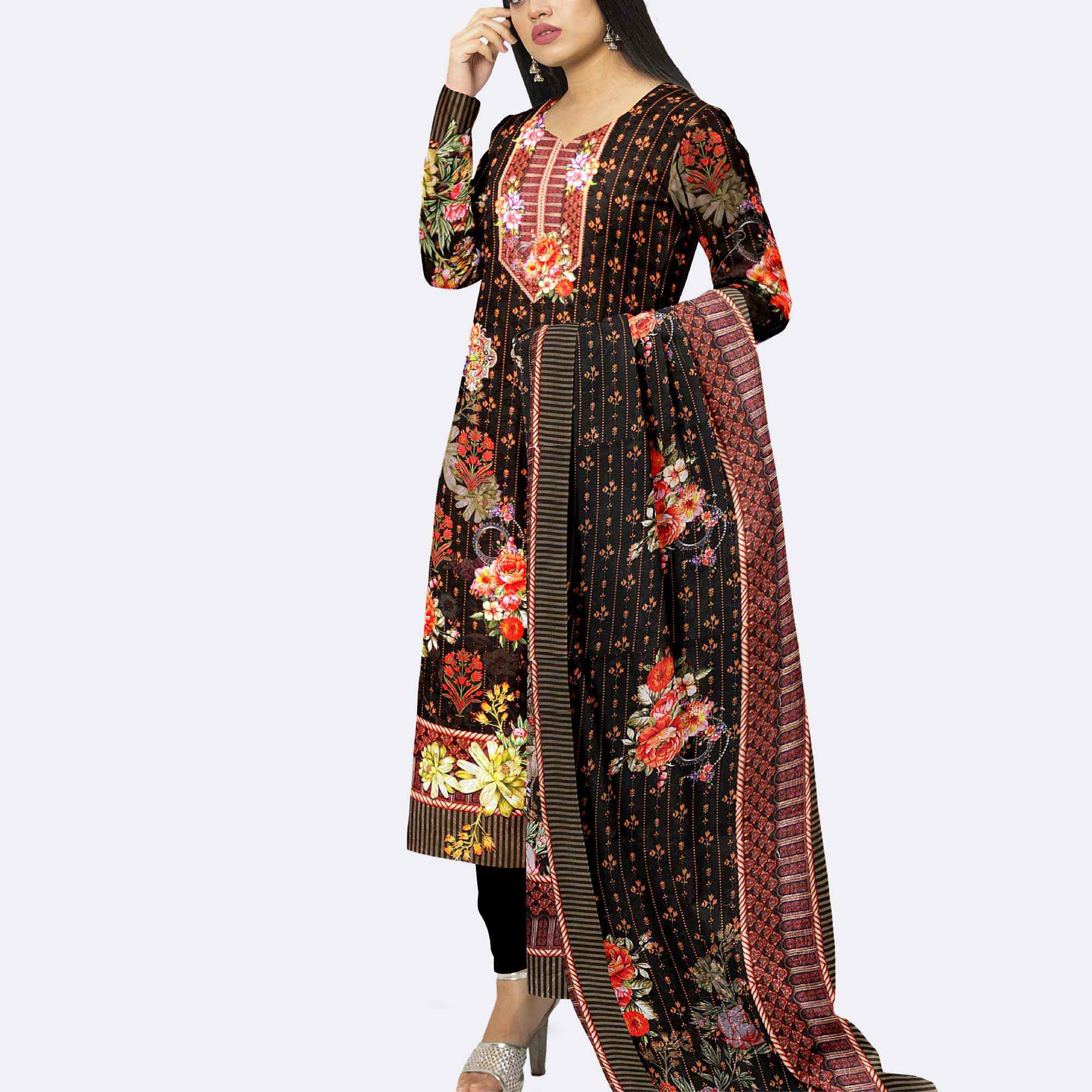 Latest Design Print (প্রিন্ট) Salwar kameez: Low Price Three Piece In ...